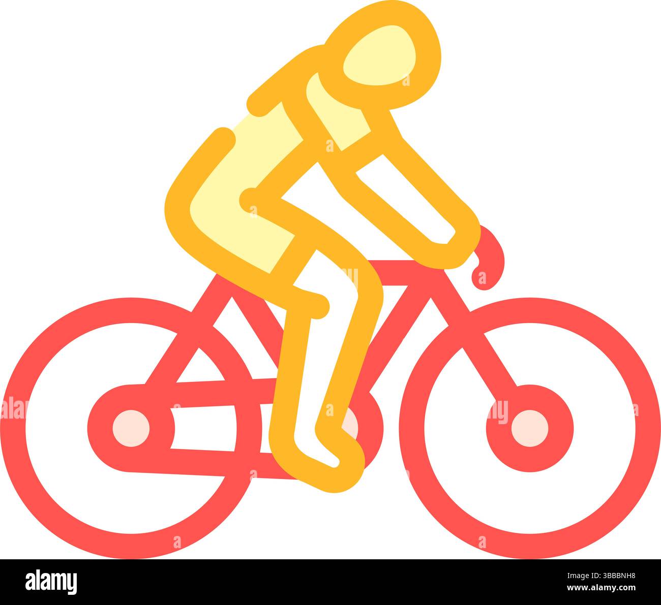 cycling spring color icon vector illustration Stock Vector Image & Art ...