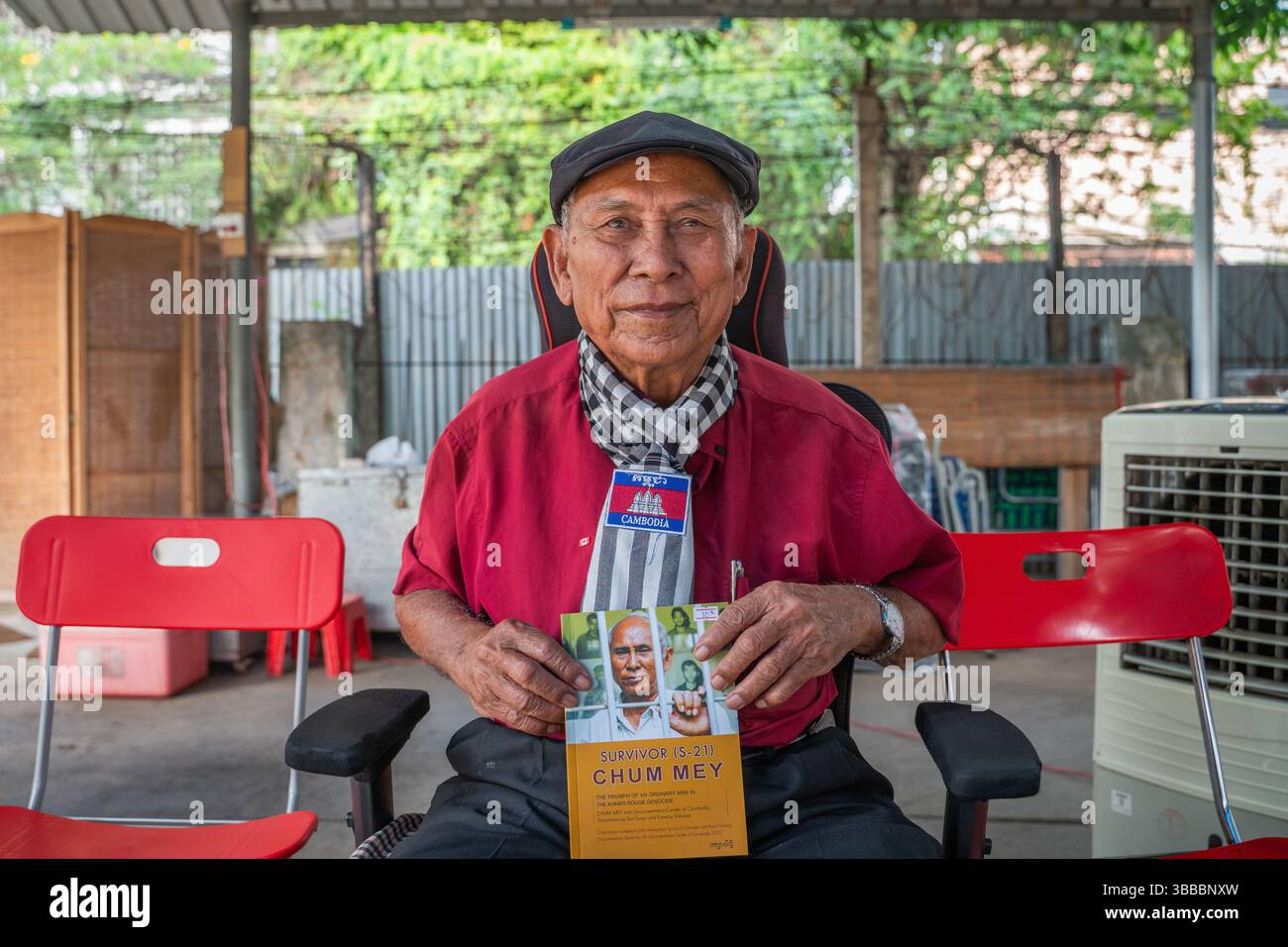 Phnom Penh, Cambodia – 16 April, 2025: A portrait of Chum Mey, S21 ...