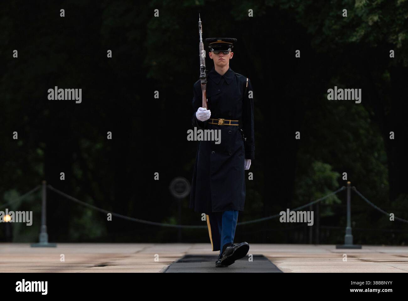 A tomb guard of the 3rd U.S. Infantry Regiment, known as "The Old Guard ...