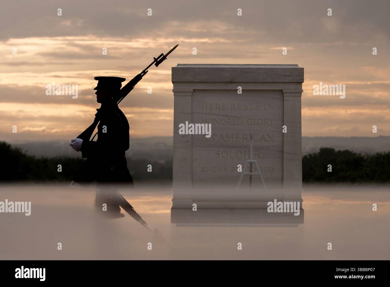 A tomb guard of the 3rd U.S. Infantry Regiment, known as "The Old Guard ...
