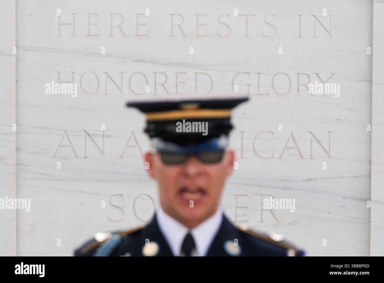 A tomb guard of the 3rd U.S. Infantry Regiment, known as "The Old Guard ...