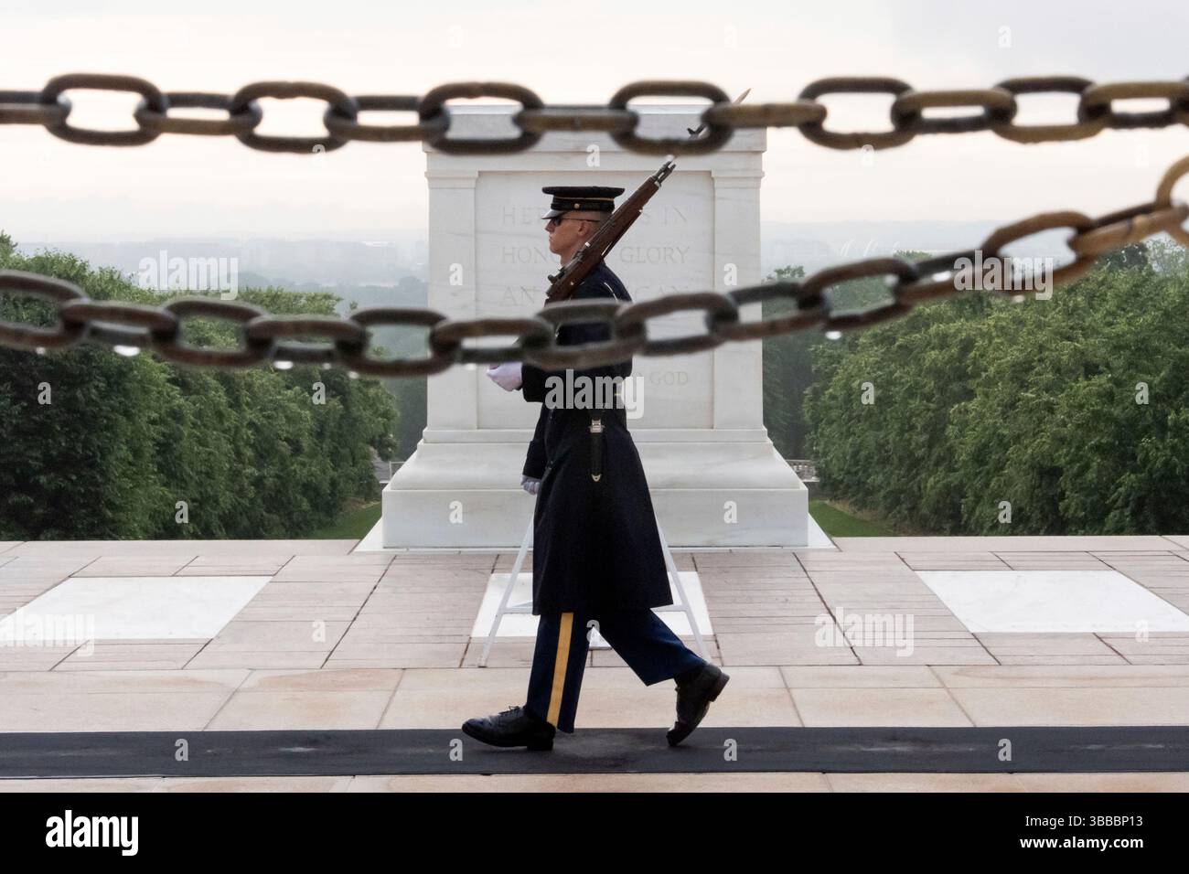 A tomb guard of the 3rd U.S. Infantry Regiment, known as "The Old Guard ...