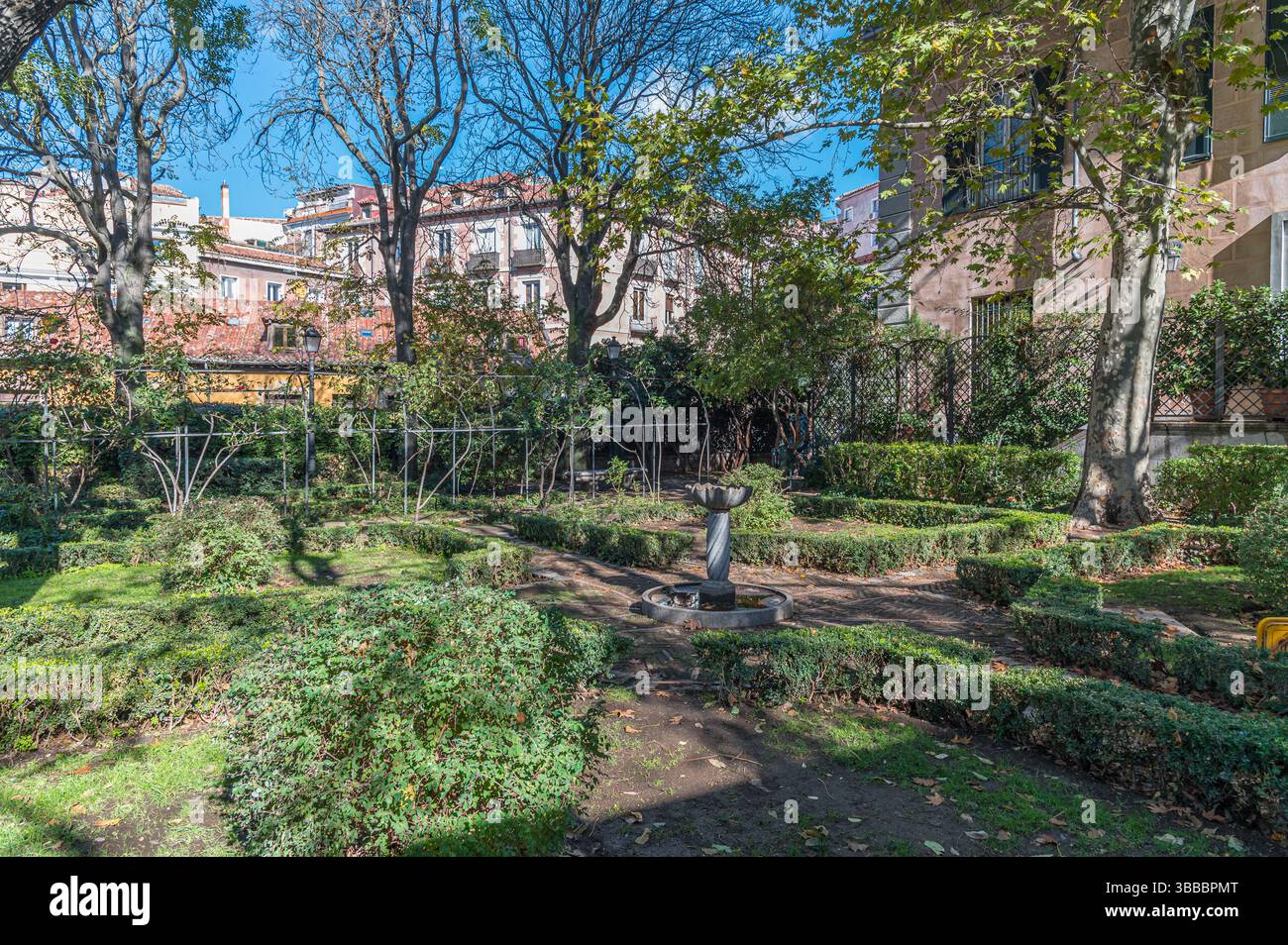 The Prince of Anglona Garden in the La Latina neighborhood of Madrid ...