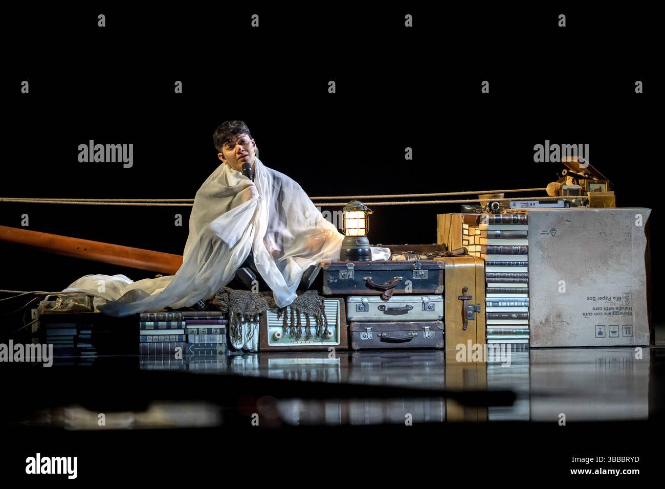 BASEL - JJ (Johannes Pietsch) for Austria during the final rehearsal ...