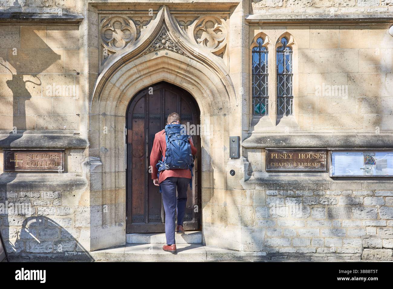 St Cross College, University of Oxford, England Stock Photo - Alamy
