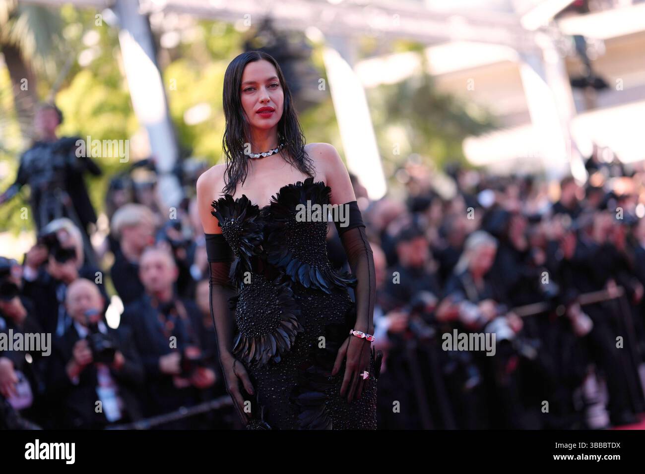 Irina Shayk poses for photographers upon arrival at the premiere of the ...