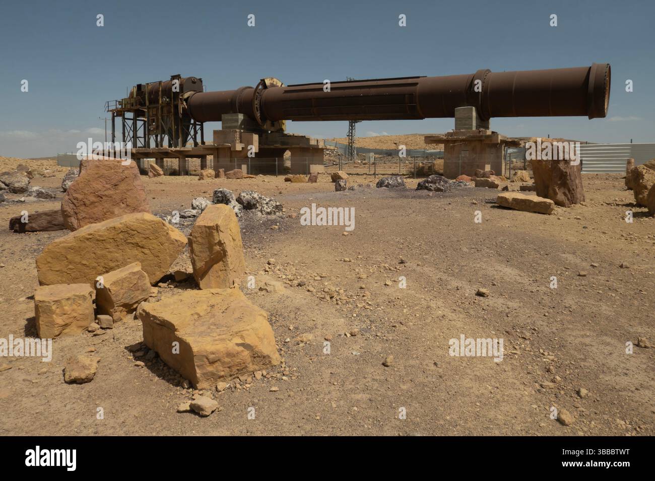 Side view of the old “soil dryer “, for firing rock-like clay, which is ...