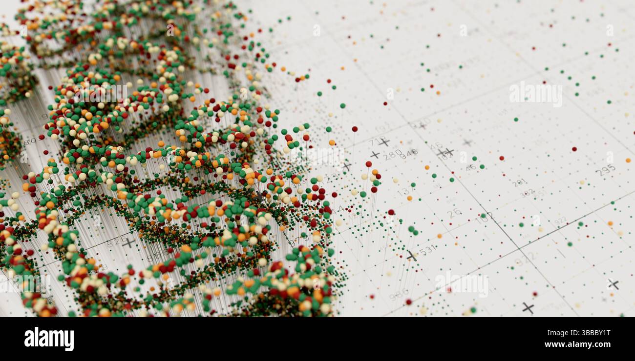 Abstract Data Clusters Visualization Ai Technology Neural Patterns
