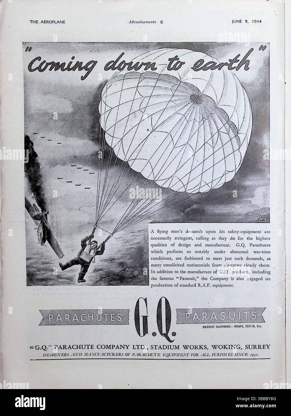Wwii parachutes hi-res stock photography and images - Alamy