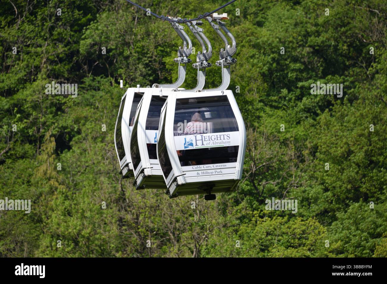 Heights of Abraham Cable Cars Stock Photo - Alamy