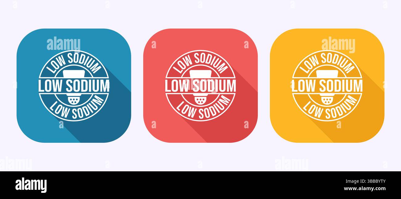 Low sodium icon design illustration, No salt sign, Salt free symbol in ...
