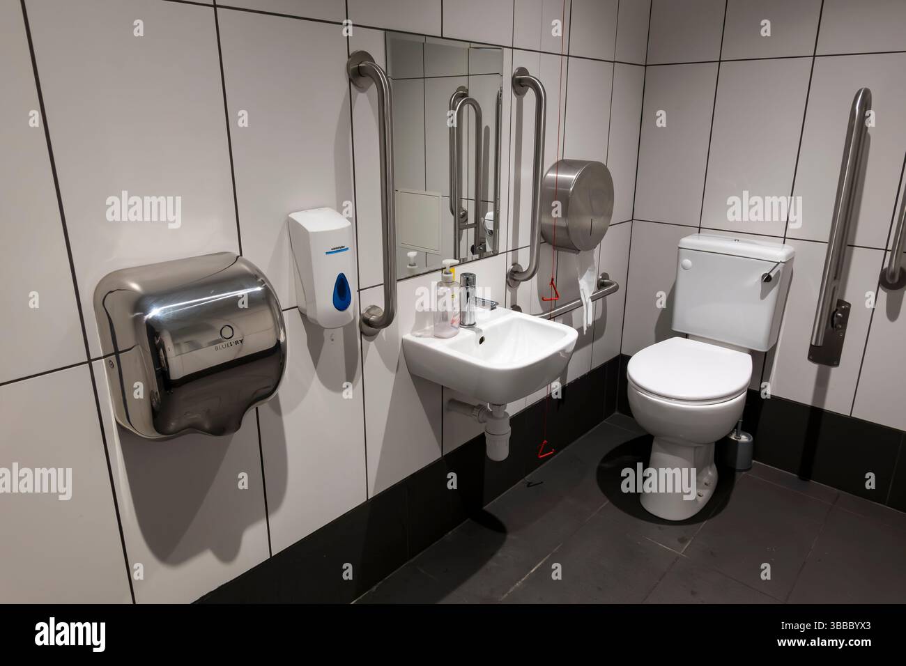 Customer toilet in shop Stock Photo - Alamy