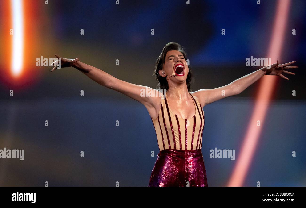 BASEL - Mariam Shengelia for Georgia during the final rehearsal for the ...