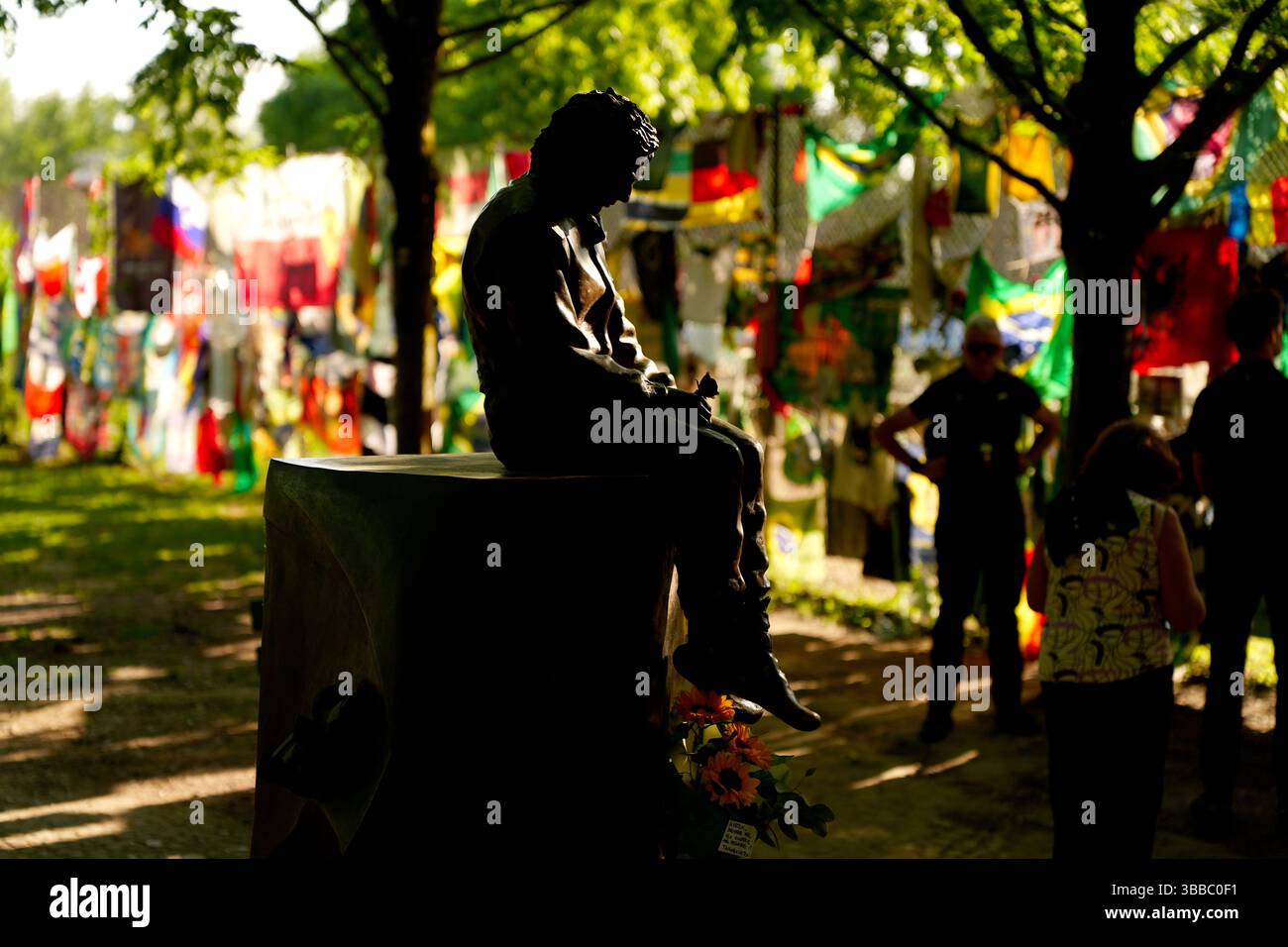 The Ayrton Senna monument at the Autodromo Internazionale Enzo e Dino ...