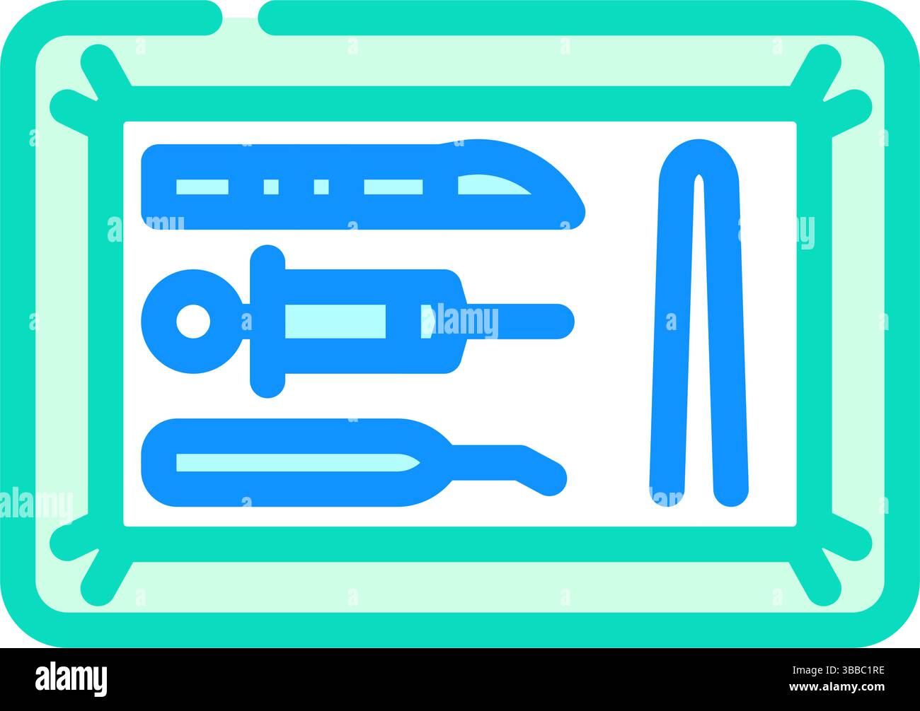 surgical tray surgeon color icon vector illustration Stock Vector Image ...