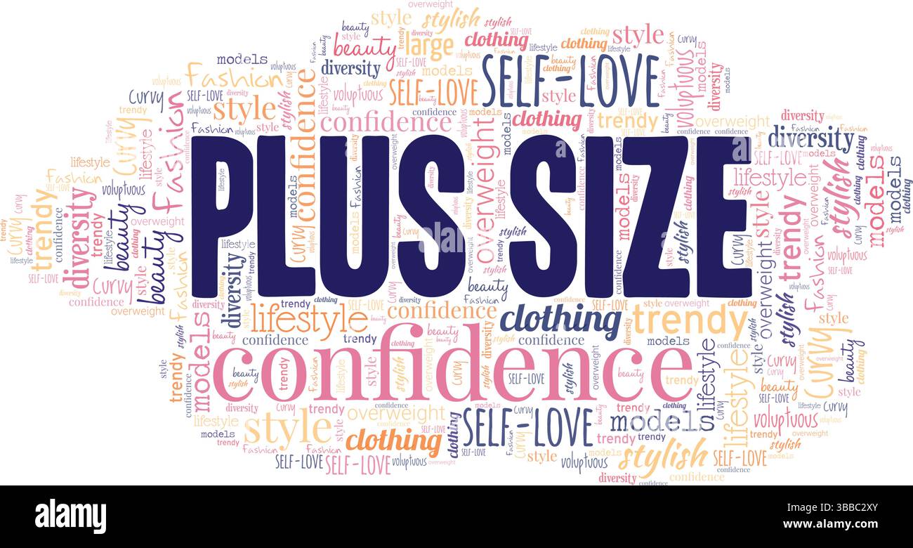 Plus size model on Stock Vector Images - Alamy