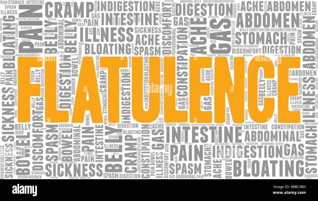 Flatulence word cloud conceptual design isolated on white background ...
