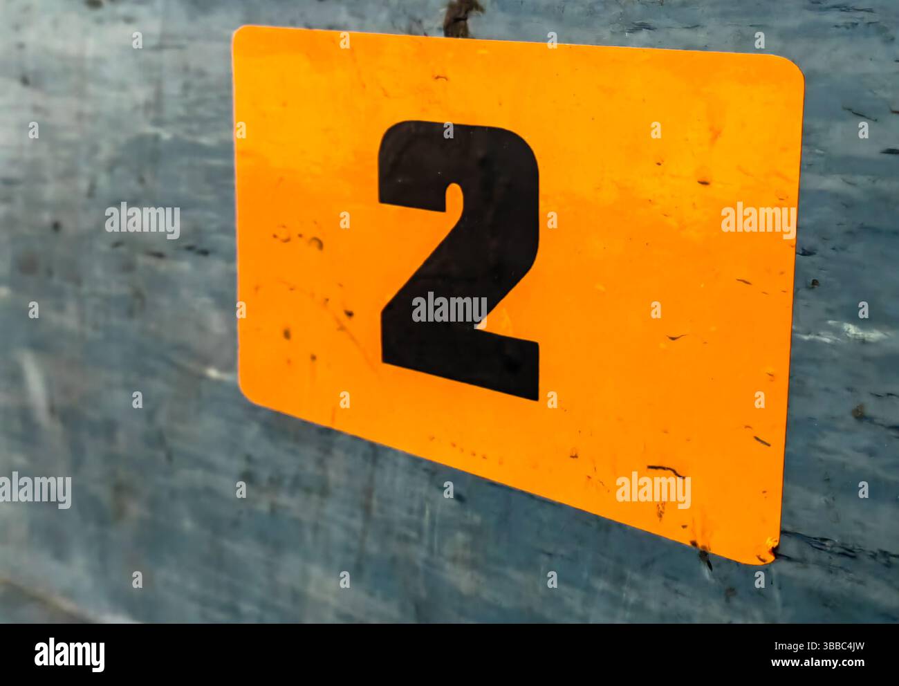 Number on orange plate hi-res stock photography and images - Alamy