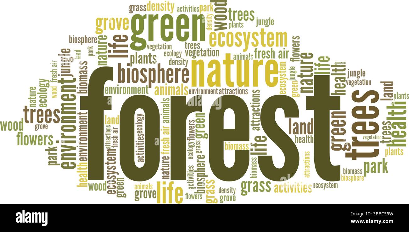 Ecosystem forest cloud Stock Vector Images - Alamy
