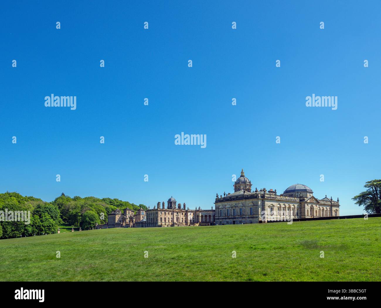 The northern facade of Castle Howard, a stately home near York ...