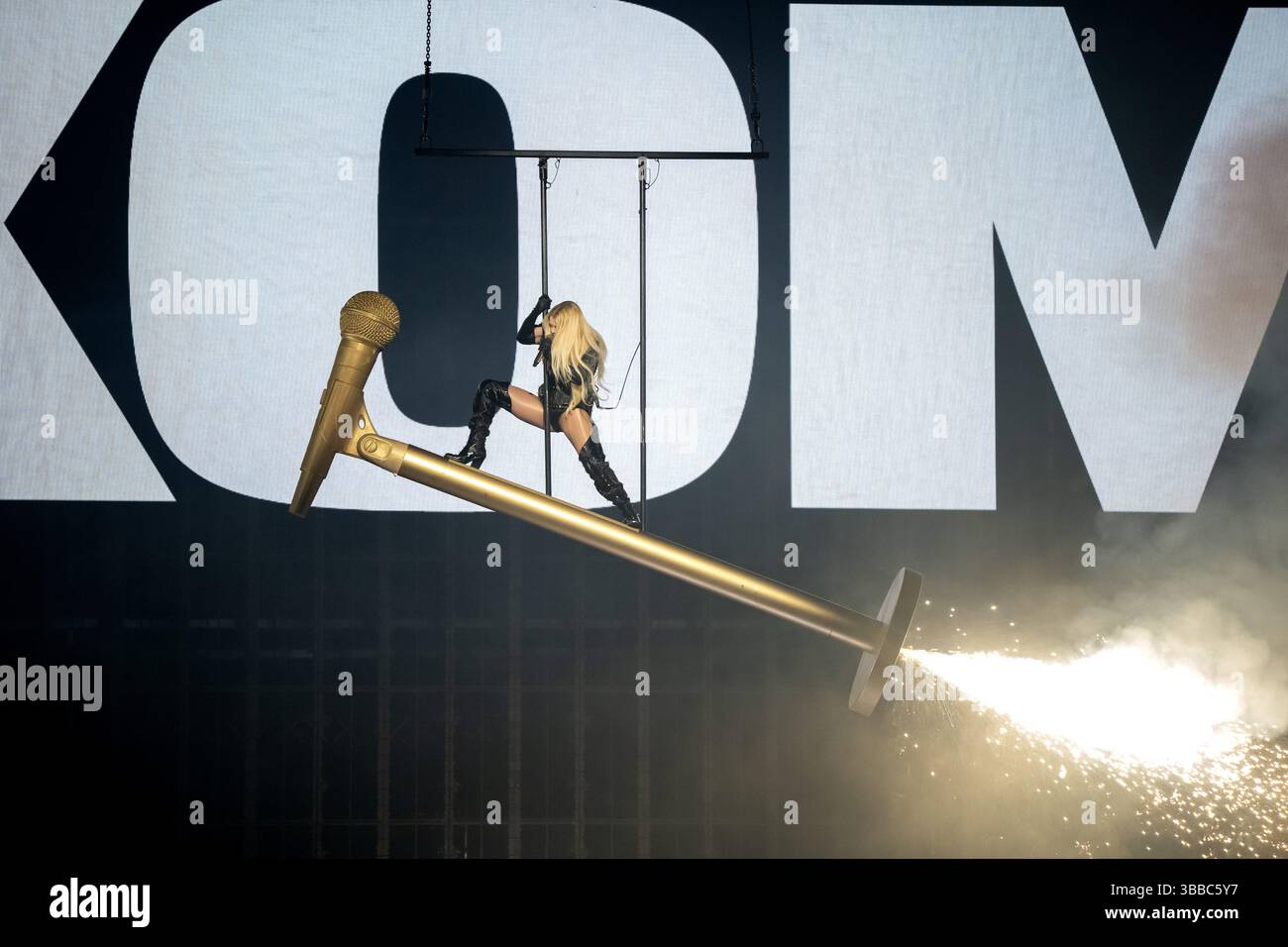 BASEL - Erika Vikman for Finland during the final rehearsal for the ...