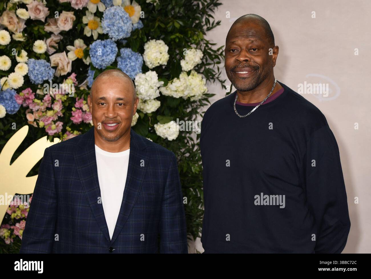 NEW YORK, NY - MAY 13: John Starks and Patrick Ewing at the 2025 Disney ...