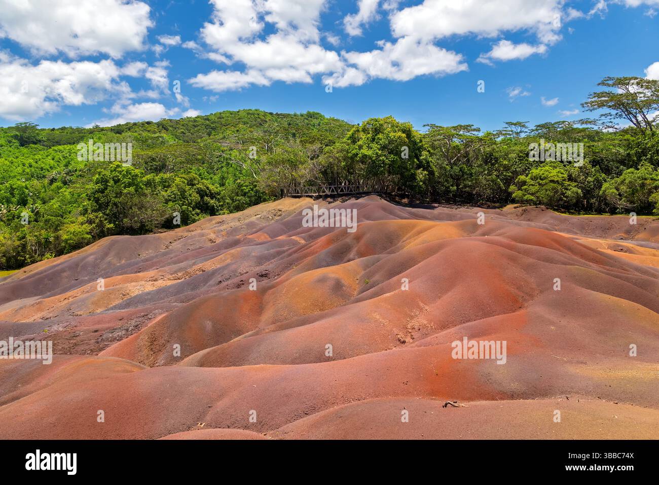 Famous Seven Coloured Earths Geological Formation in Mauritius, Africa ...