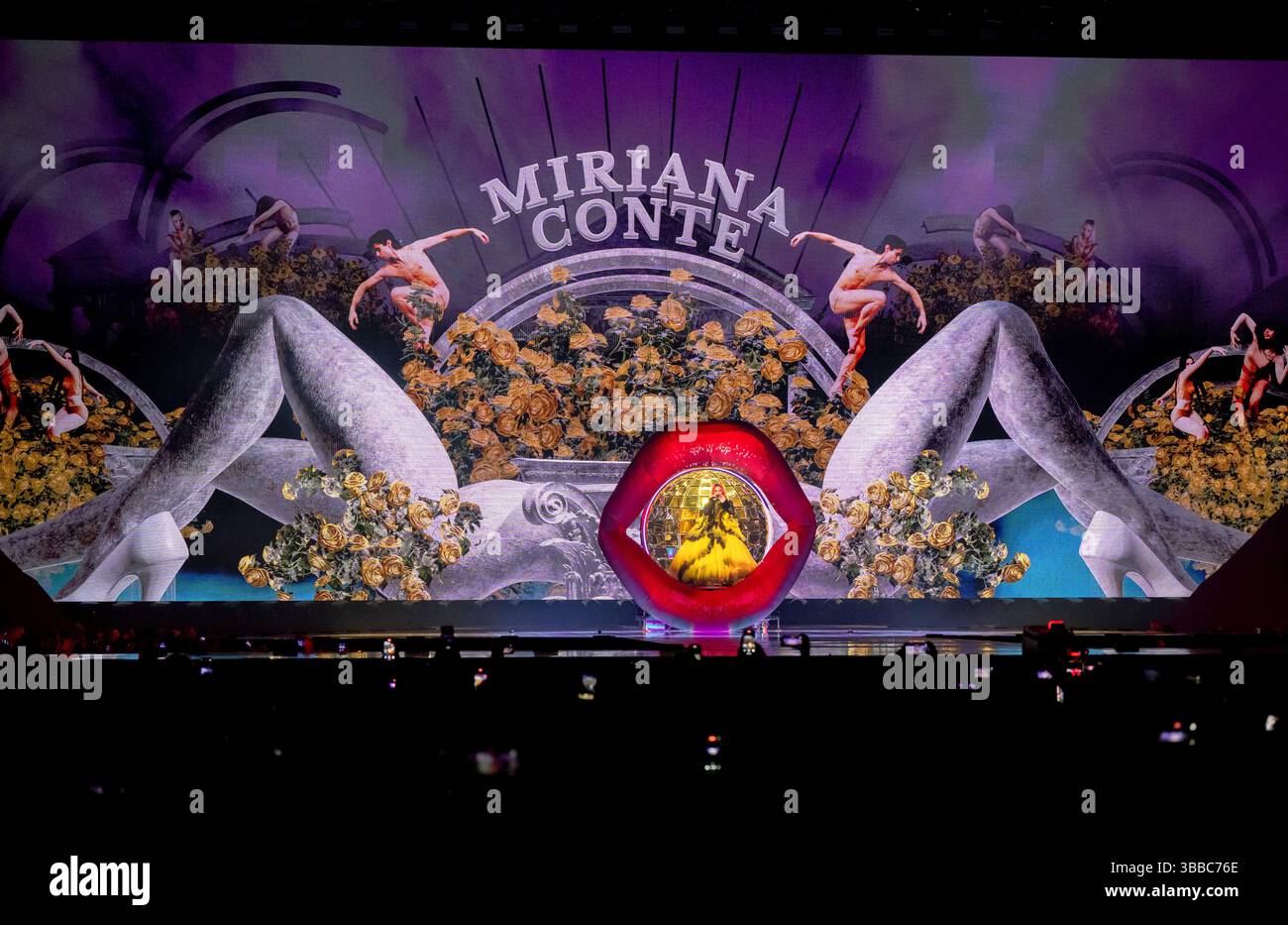 BASEL - Miriana Conte for Malta during the final rehearsal for the ...