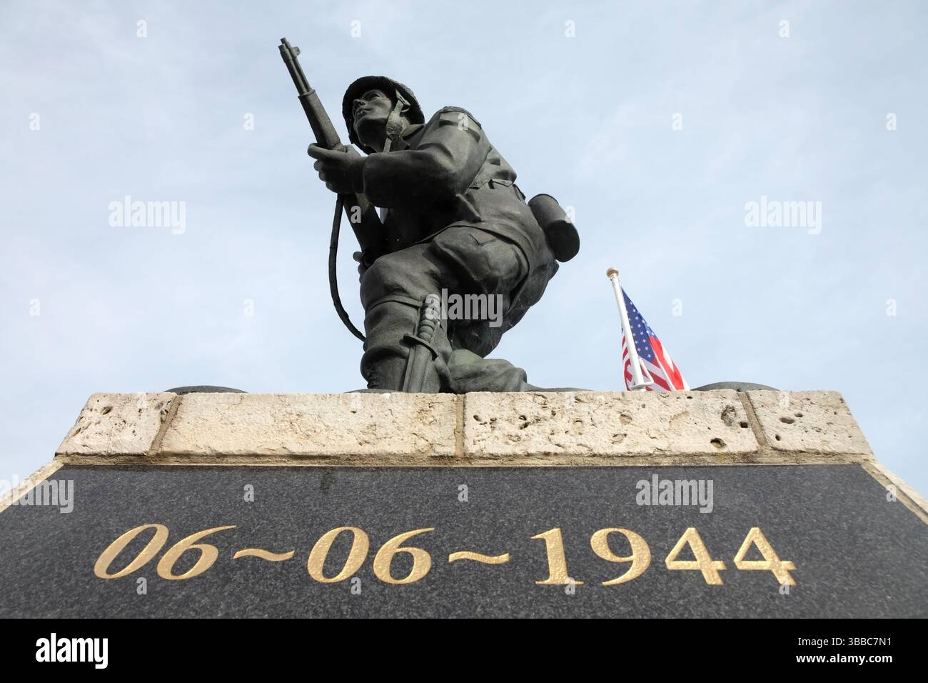 Major Richard Winters Memorial, Sainte-Marie-du-Mont, France Stock ...