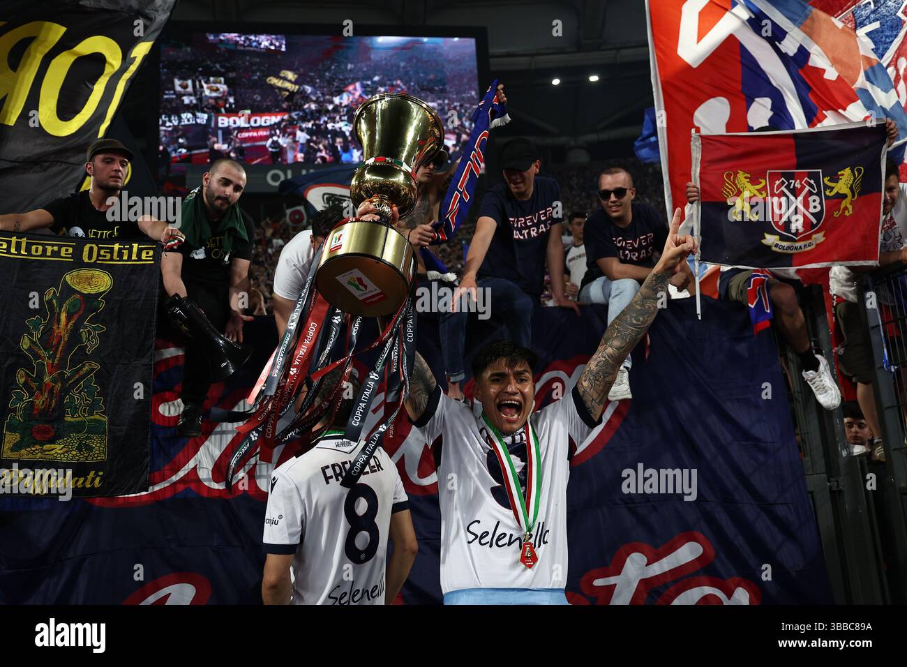 Santiago Castro (Bologna) ; during the Italy Cup Final match between ...
