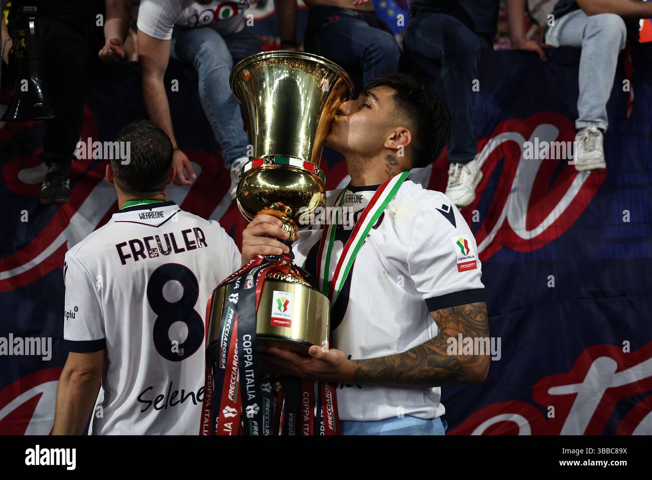 Santiago Castro (Bologna) ; during the Italy Cup Final match between Milan 0-1 Bologna at ...