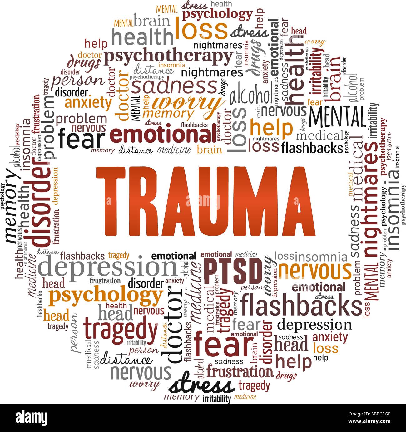 Trauma word cloud conceptual design isolated on white background Stock Vector Image & Art - Alamy