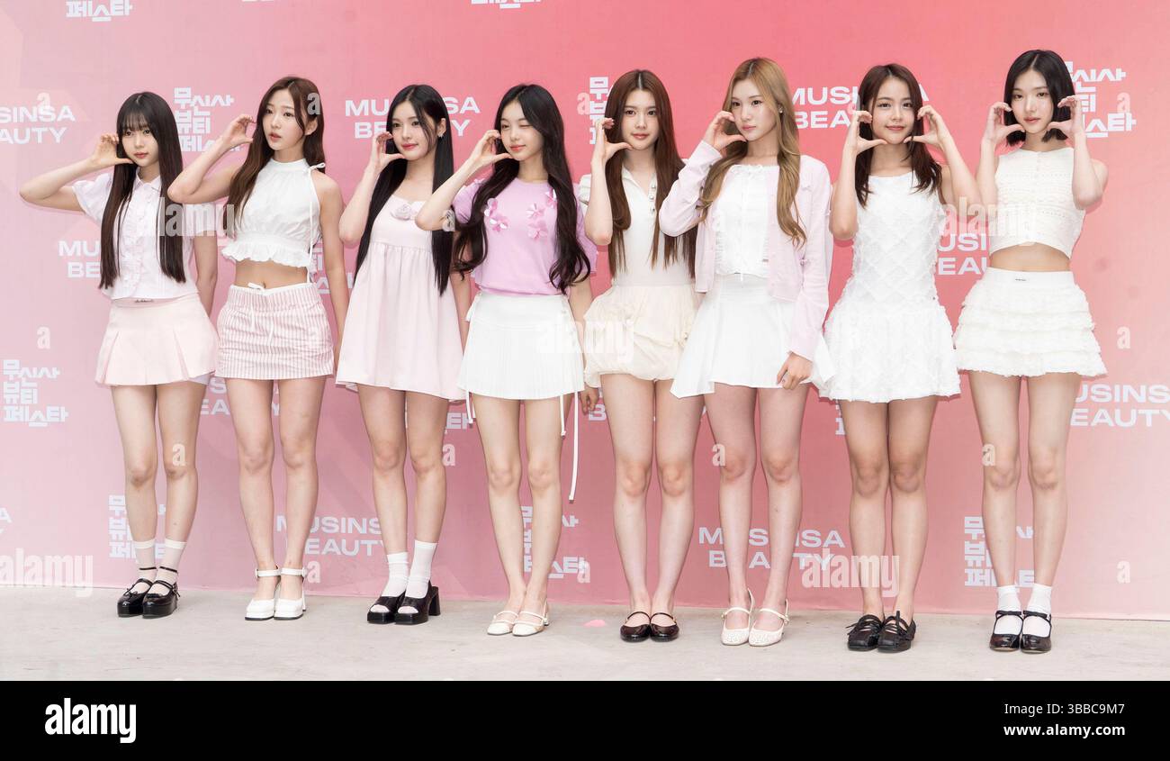 Seoul, South Korea. 15th May, 2025. (L to R) Ye-on, Stella from Korean ...