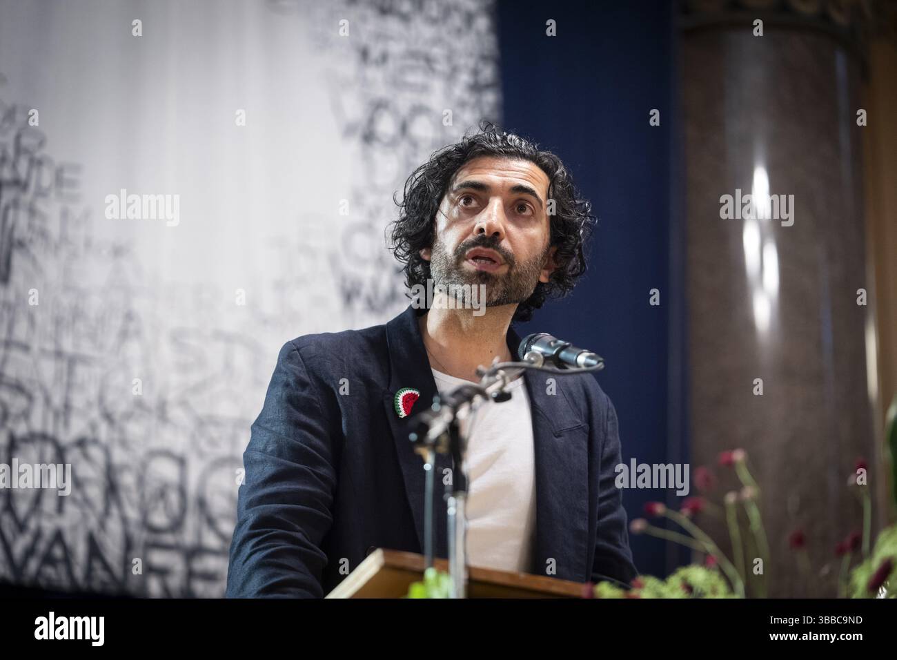 AMSTERDAM - Sinan Ã ankaya, author and university lecturer, speaks ...
