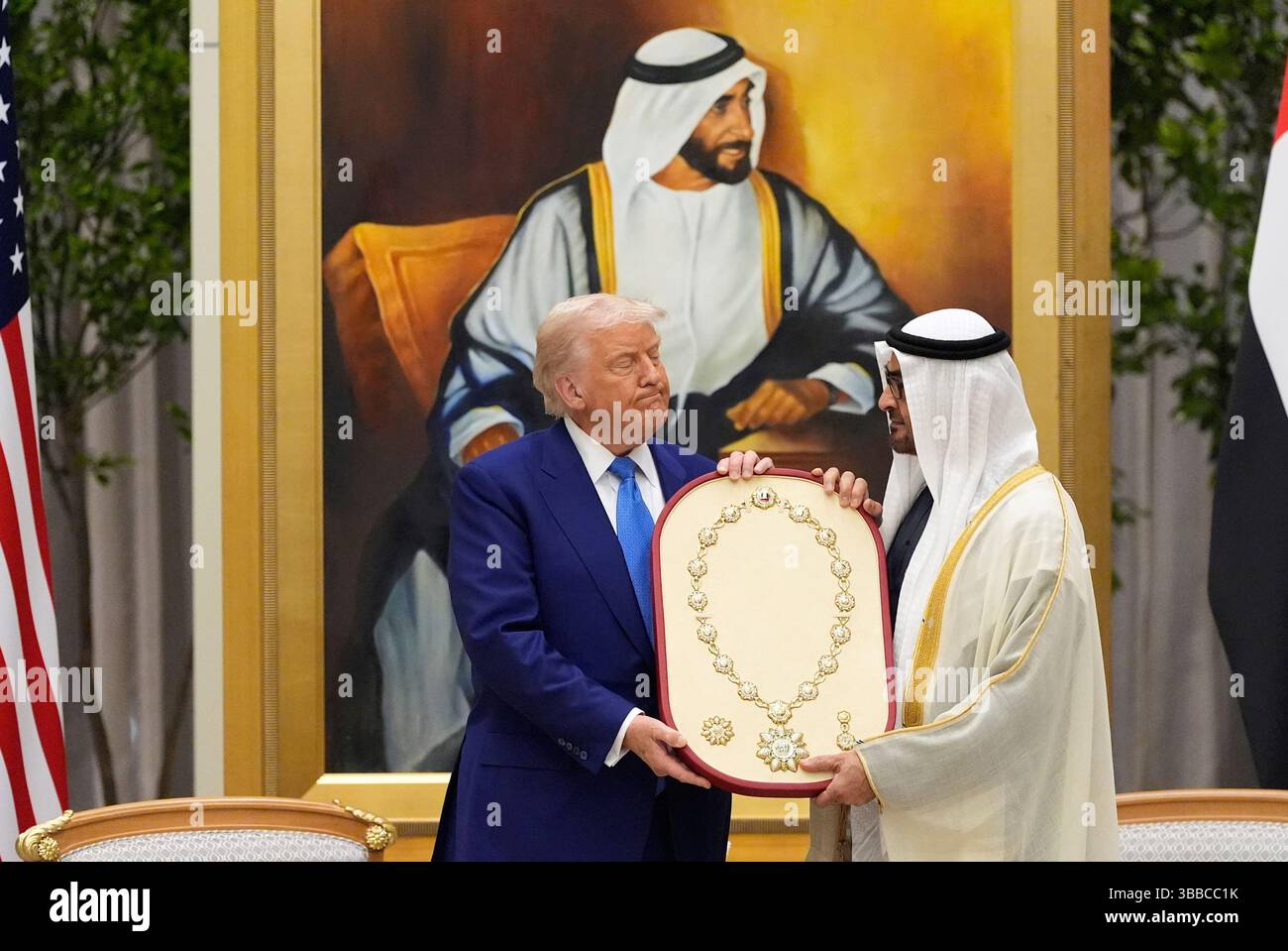 President Donald Trump is presented the Order of Zayed, the UAE highest ...