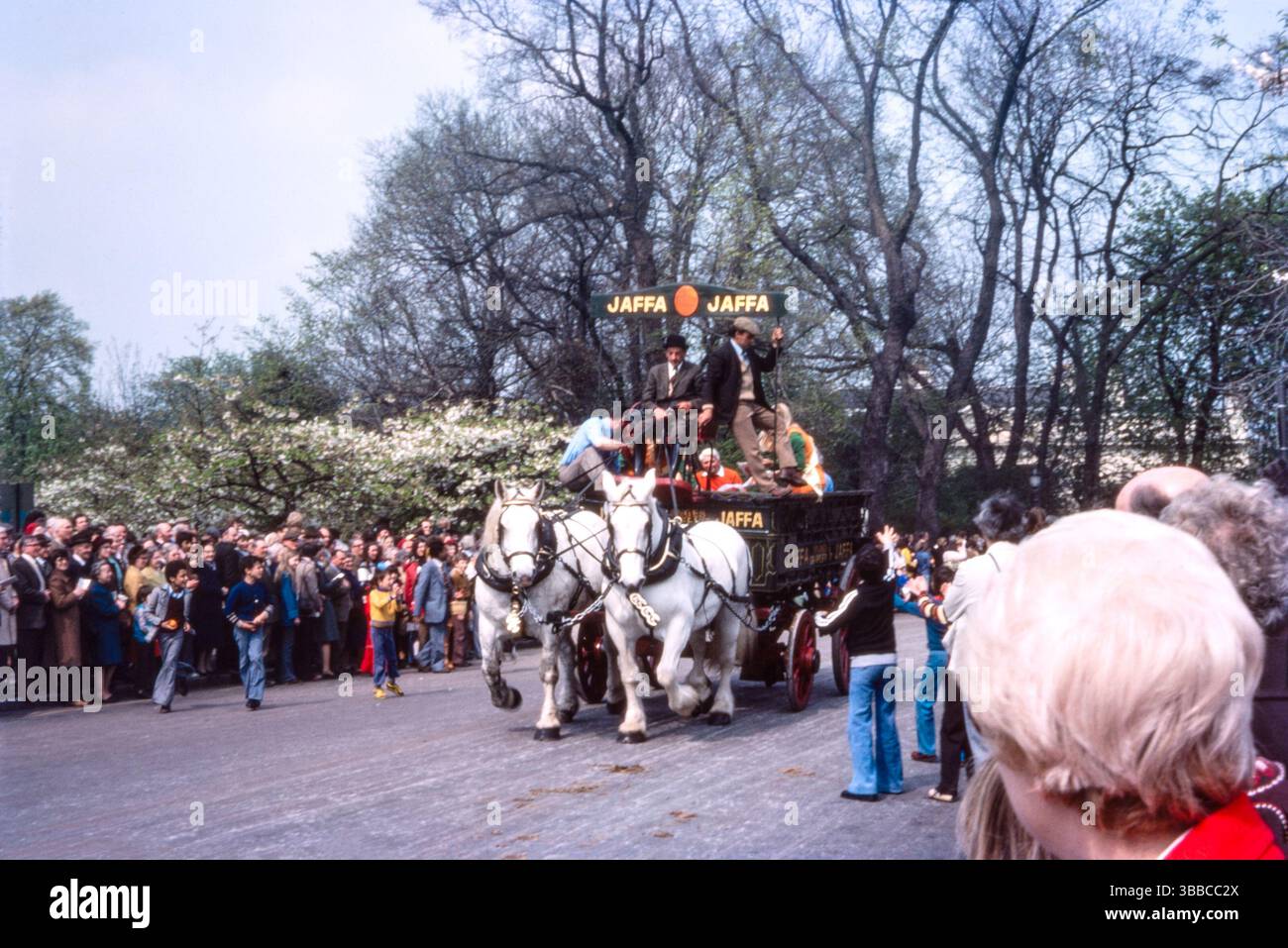 London Harness Horse Parade, Easter Monday 1976, in Regent's Park ...