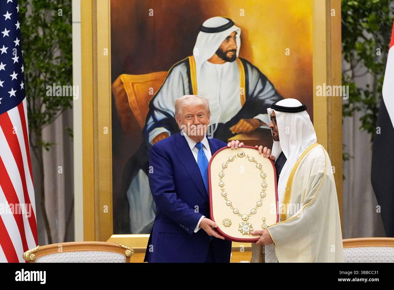 President Donald Trump is presented the Order of Zayed, the UAE highest ...