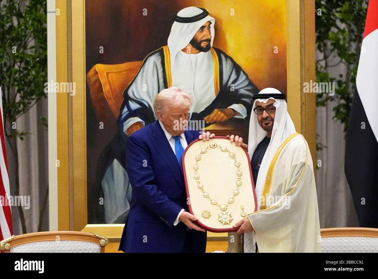 President Donald Trump is presented the Order of Zayed, the UAE highest ...
