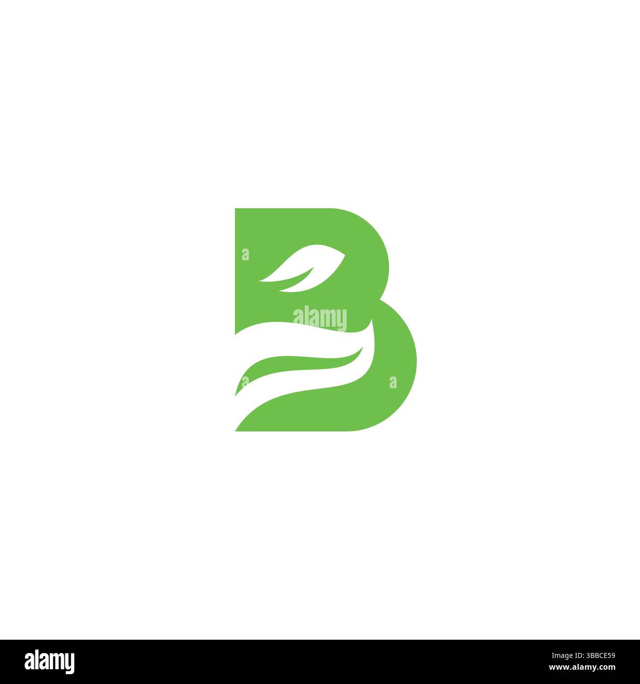 Green Vector Leaf Letter B Logo Design Stock Vector Image & Art - Alamy
