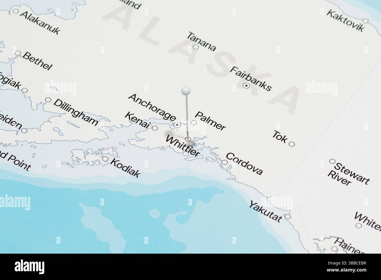Whittier alaska map hi-res stock photography and images - Alamy