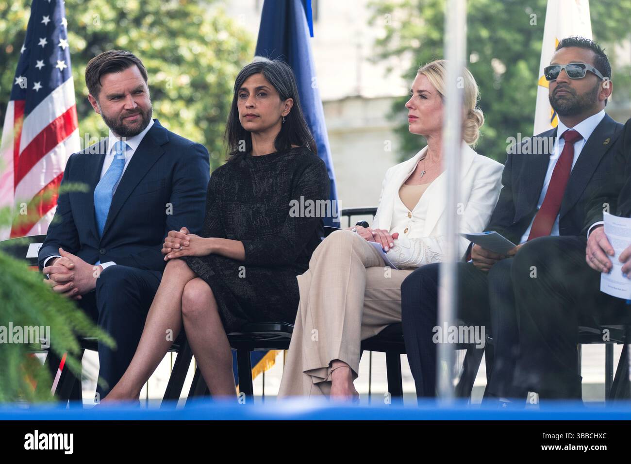 Vice President JD Vance, from left, second lady Usha Vance, Attorney ...