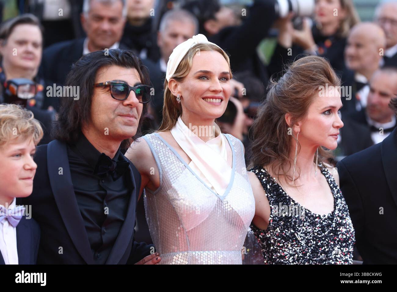 Cannes, France. 15th May, 2025. Fatih Akın, Diane Kruger and Lisa ...