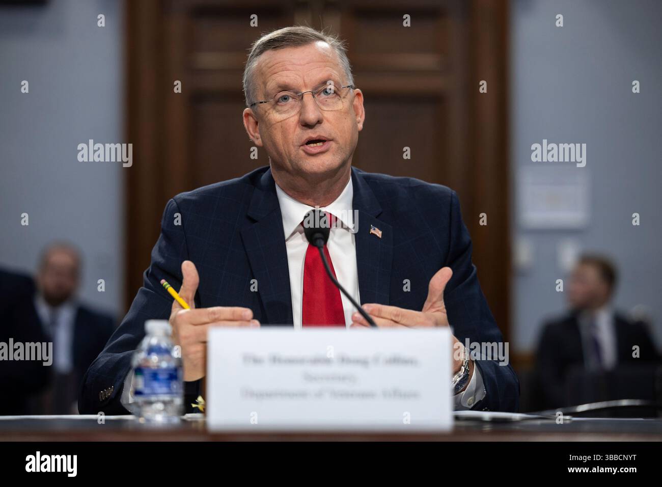 Veterans Affairs Secretary Doug Collins testifies during an ...