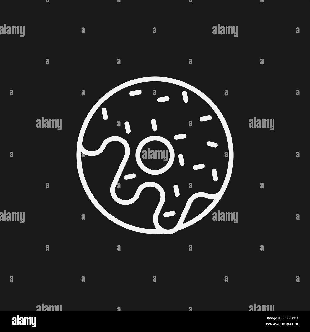 Sugar sprinkles frosting on Stock Vector Images - Alamy