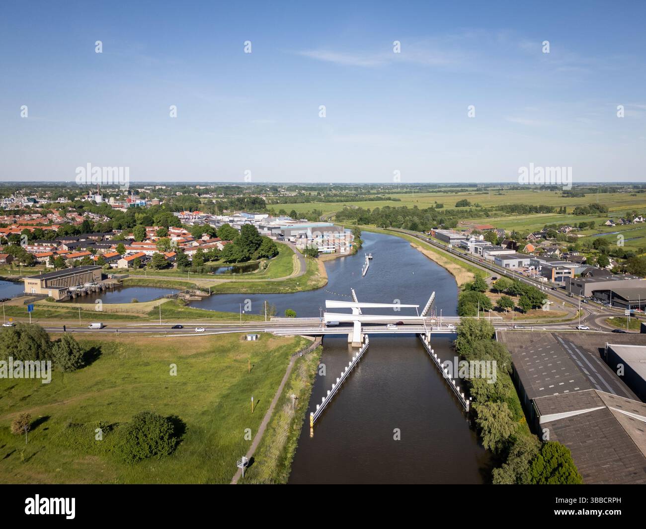 Netherlands civil engineering bridge structure between Dutch city Gouda ...