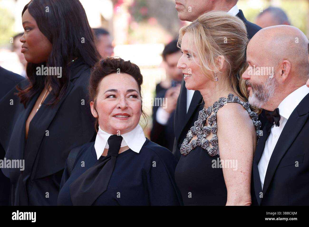 Guslagie Malanda, Sandra Colombo, Lea Drucker und Gilles Marchand bei ...