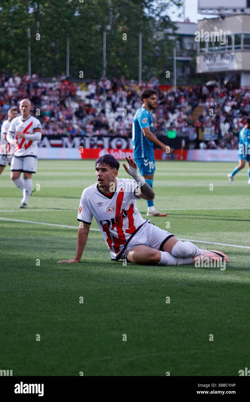 MADRID, SPAIN - MAY 15, 2025: Ratiu during LaLiga match between Rayo ...
