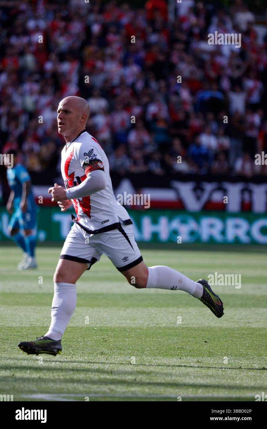 MADRID, SPAIN - MAY 15, 2025: Isi Palazon during LaLiga match between ...