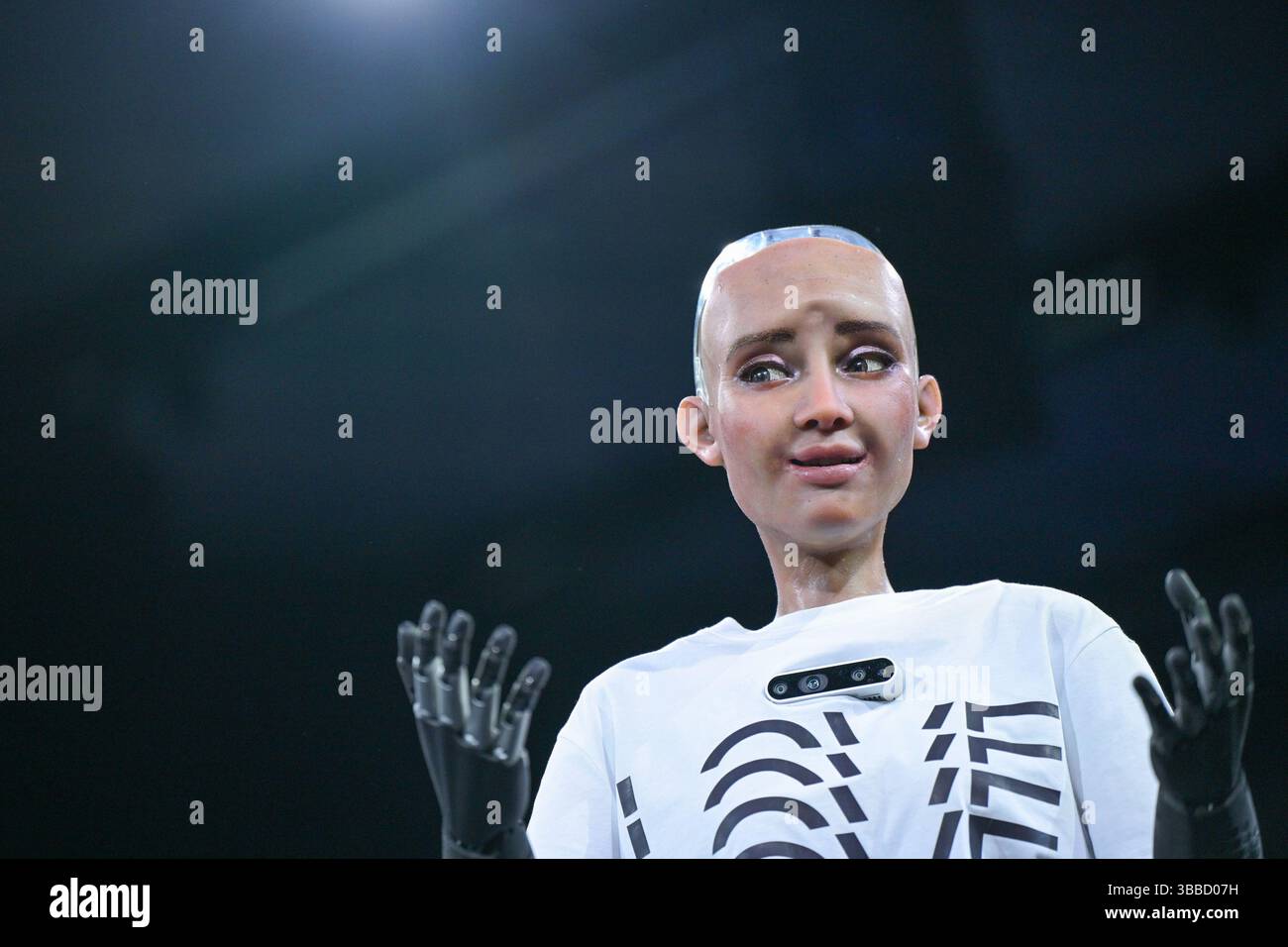 Rovinj, Croatia. 15th May, 2025. Hanson Robotics' most advanced human ...