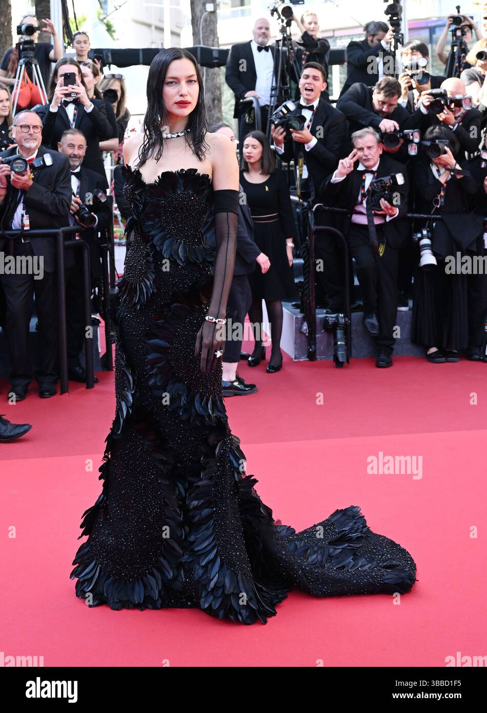 Israeli model Irina Shayk attends the premiere of Case 137 at the 78th ...